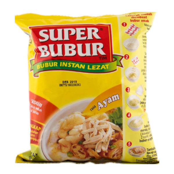 Super Bubur Instant 45g Rasa Ayam - Instant Chicken Porridge or Congee ...