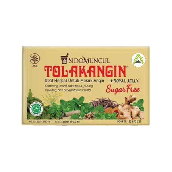 Tolak Angin Sidomuncul Herbal Medicine Sugar Free + Royal Jelly - Tola ...